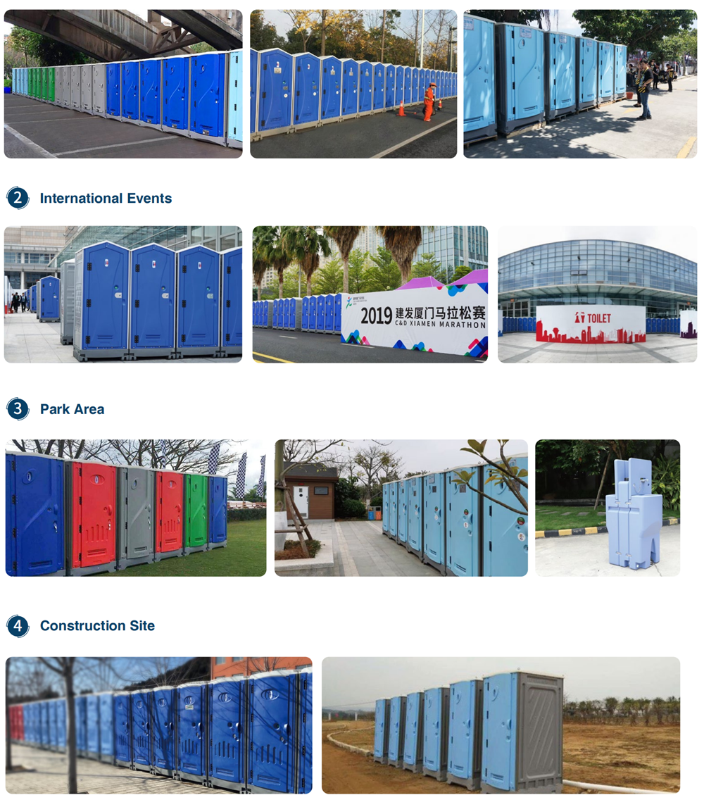 DMPT-03 rest room mobile toilets portable toilet plastic toilet ...